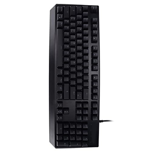 GOWENIC Game Mechanical Keyboard for PC, 104 Keys RGB Backlight Ergonomic Design Wired USB Computer Gaming Keyboard Black