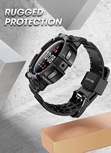 SUPCASE Unicorn Beetle Pro Series Rugged Protective Case with Strap Bands for 45-mm Galaxy Watch 5 Pro (2022), Black