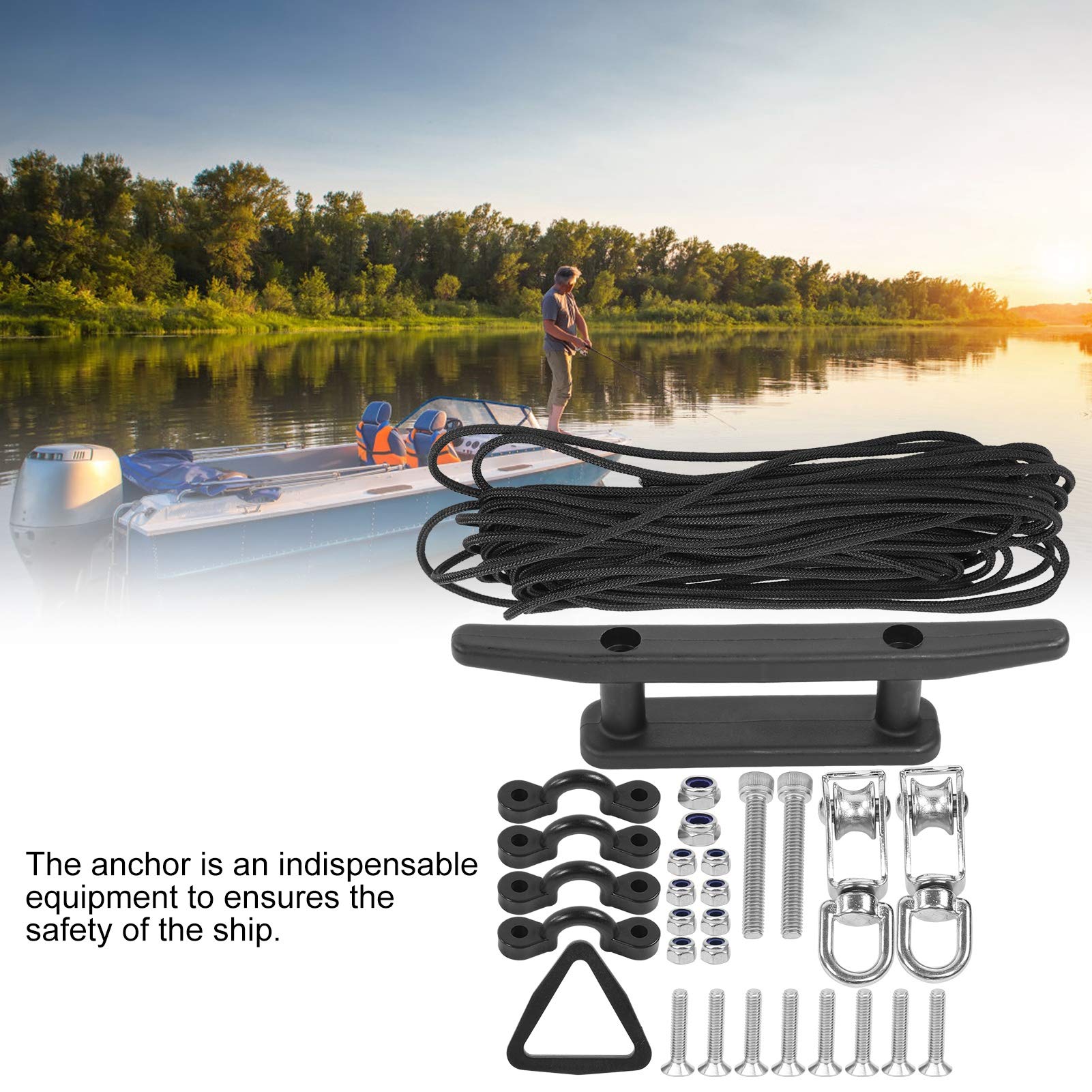 KOSDFOGE Quality Marine Anchor Accessories Special for Fishing Boat Rubber Dinghy Canoeing Kayak Docking,Kayak,Watercraft,SeaDoo,Jet Ski,Pontoon,Canoe,Power Boat Accessory