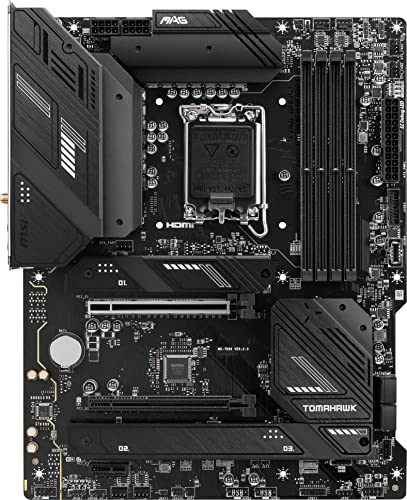 MSI MAG B760 Tomahawk WiFi Gaming Motherboard (Supports 12th/13th Gen Intel Processors, LGA 1700, DDR5, PCIe 5.0, M.2, 2.5Gbps LAN, USB 3.2 Gen2, Wi-Fi 6E, ATX)