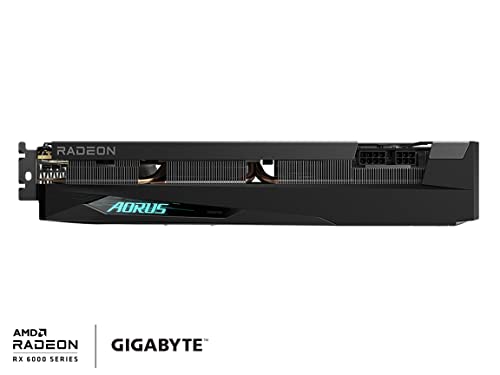 Gigabyte AORUS Radeon RX 6750 XT Elite 12G Graphics Card, WINDFORCE 3X Cooling System, 12GB 192-bit GDDR6, GV-R675XTAORUS E-12GD Video Card