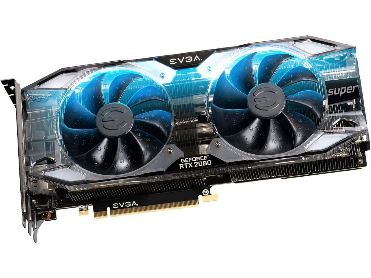 EVGA GeForce 08G-P4-3183-KR, RTX 2080 Super XC Ultra, Overclocked, 2.75 Slot Extreme Cool Dual, 70C Gaming, RGB, Metal Backplate, 8GB GDDR6 (Renewed)