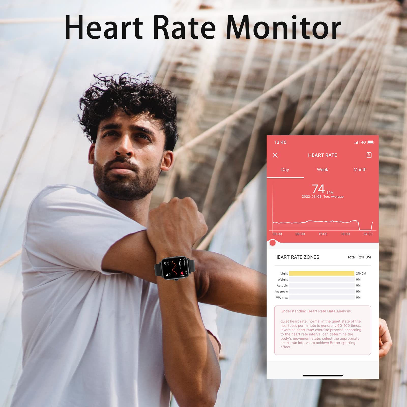 DXPICR [2 Watches] Smart Watch(Call Receive/Dial), Full Touch Screen SmartWatch for Android and iOS Phones Compatible Fitness Tracker with Heart Rate,Sleep,Blood Oxygen,Step Counter