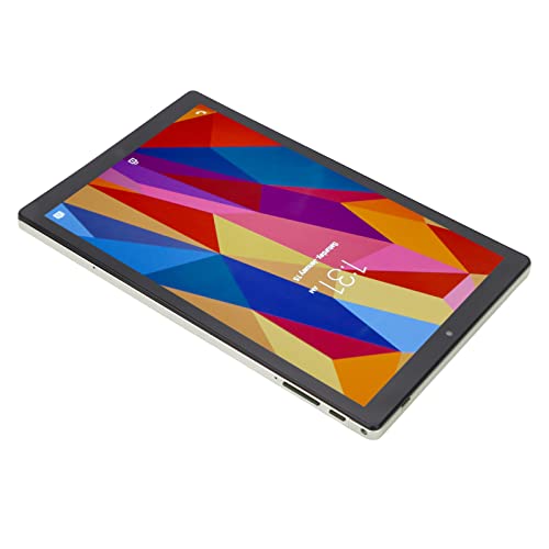 LEYT Green Tablet, 100β240V 6GB RAM 128GB ROM Dual Camera Dual SIM Dual Standby 10.1 Inch Business Tablet (US Plug)