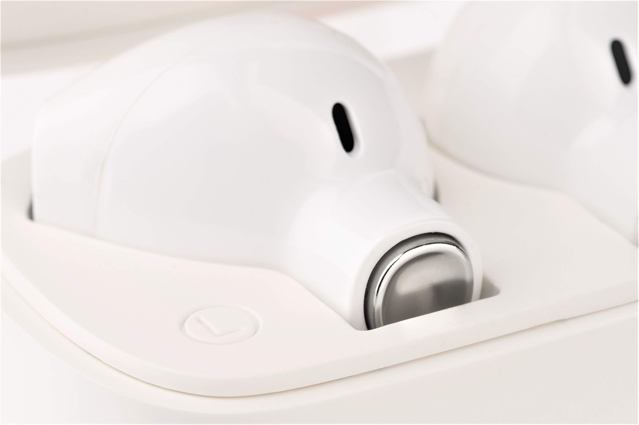 EVOLU TWS1 Earphones (White), Earbuds, Wireless Earbuds, Bluetooth Headphones, True Wireless Earbuds, Bluetooth Headphones, Bluetooth Earbuds, Wireless Headphones, Noise Cancelling Headphones