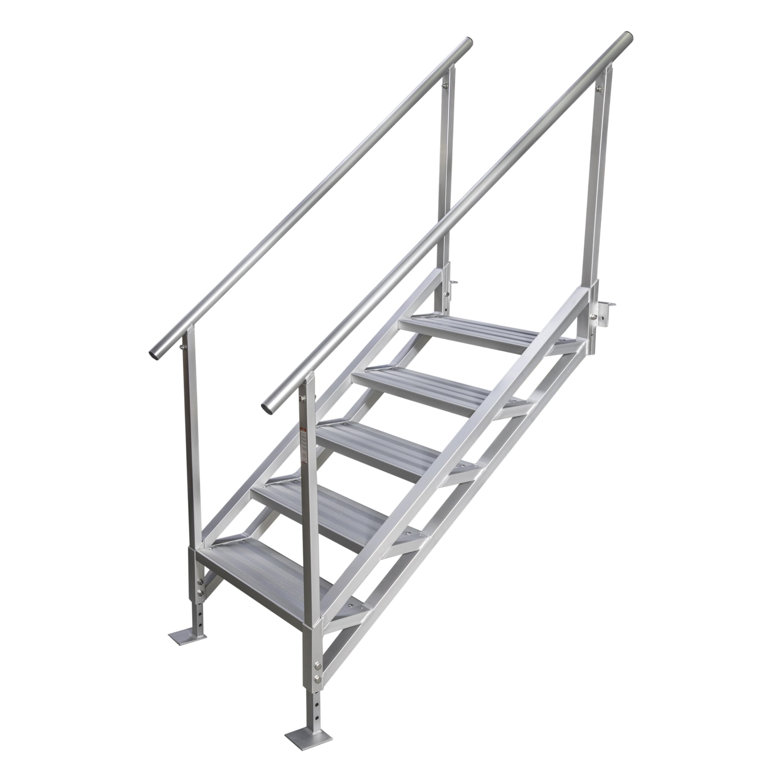 Extreme Max 3005.4251 Jumbo-Tread Universal Mount Dock Stairs with Railing - 4-Step