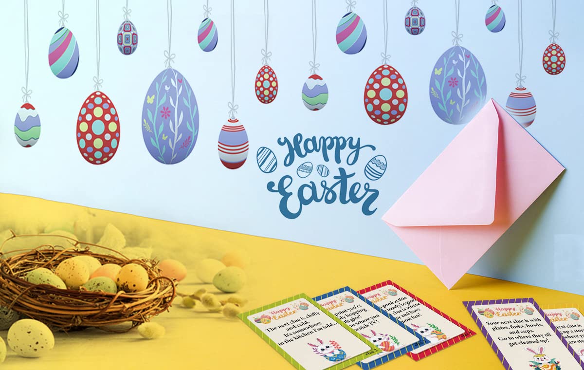 Indoor Easter Scavenger Hunt Cards with Envelopes, Easter Egg Hunt, Indoor Scavenger Hunt Games, Easter Bunny, Easter Party Activities, Indoor Easter Party Games-fhjxbk001