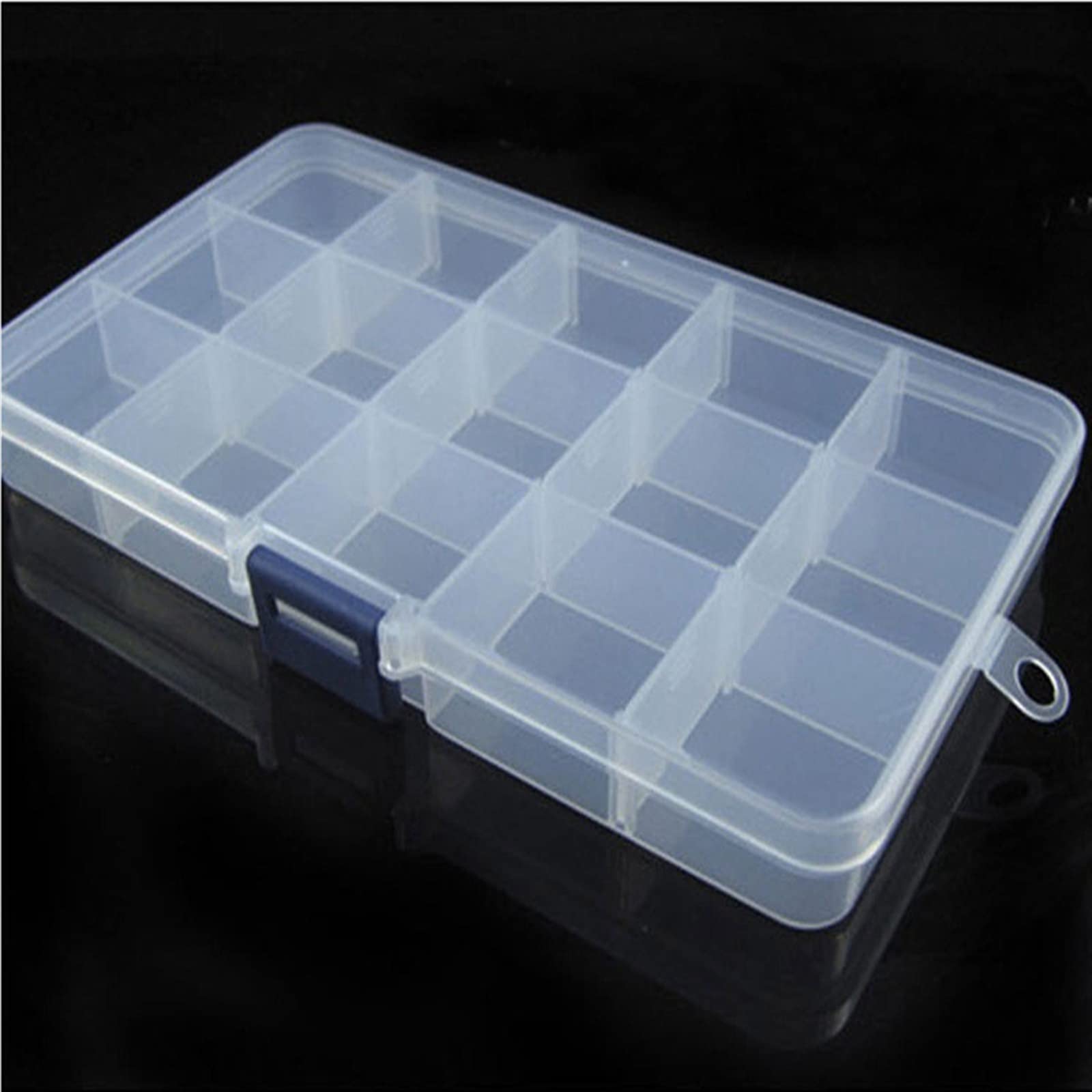 KOWMsnh Closet Mounted Storage 15 Compartment Box Fishing Equipment Fishing Bait Hooks Storage Box Bait Organizer Sorting Box Fishing Accessories
