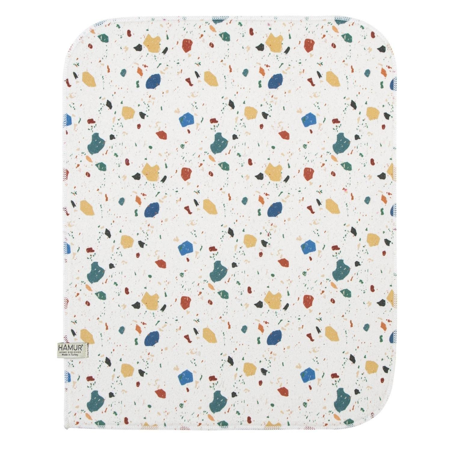 HAMUR Microfiber Dish Drying Mat 16x18 inch, Super absorbent dish draining mat for Kitchen Counter, Kitchen gadgets for easy clean multi-use