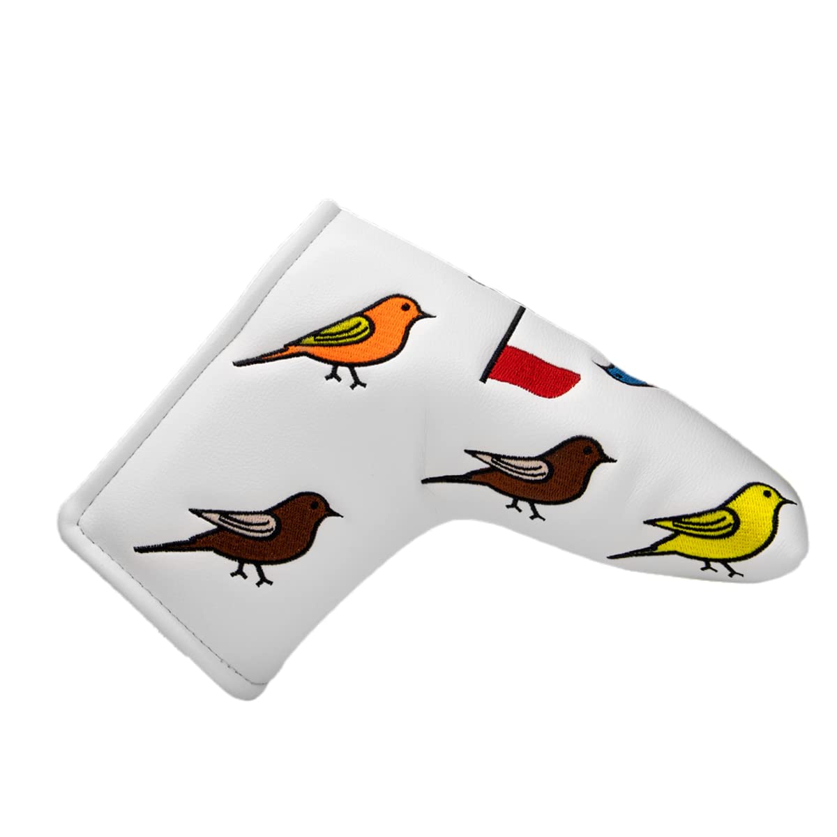 Golf Bird Blade Putter Head Cover Headcover with Magnetic Closure Made by Quality PU Leather, Lucky Golf Putter Cover for Golf Player
