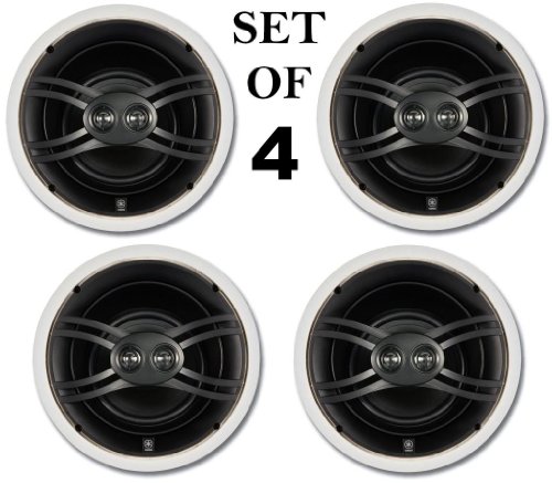 Sony HD Digital Cinematic Sound 770 Watts 7.1 Channel 3D A/V Receiver + Yamaha Custom Easy-to-Install Natural Sound in-Ceiling 3-Way 100 watts Speaker (Set of 4) with Dual Twee