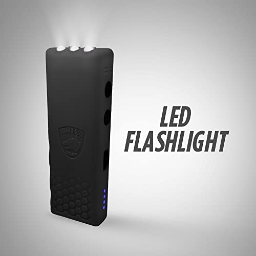 GUARD DOG SECURITY Hornet+ Mini Stun Gun Keychain - Stun Gun Flashlight Now with Battery Life Indicator - Personal Defense Equipment β Rechargeable (Blue)