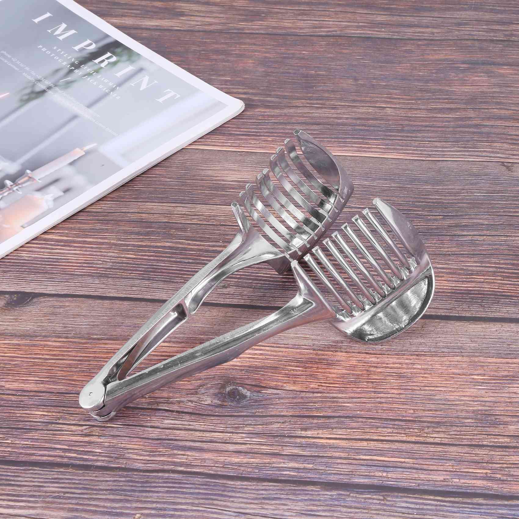Gigavino Multiuse Tomato Slicer,Multi-Functional Slicer,Design for Accurate Cuts Tomatoes Lemon Cutter,Handheld Onion Slicer