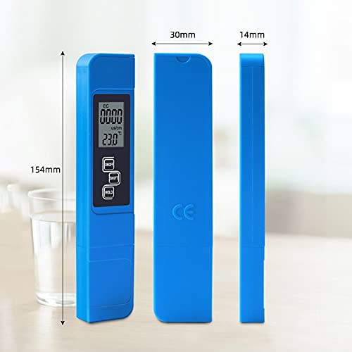 LHLLHL LCD Digital 3 in1 Meter Tester 0-9990ppm Conductivity Detector Water Quality Monitor Purity Measure Tool