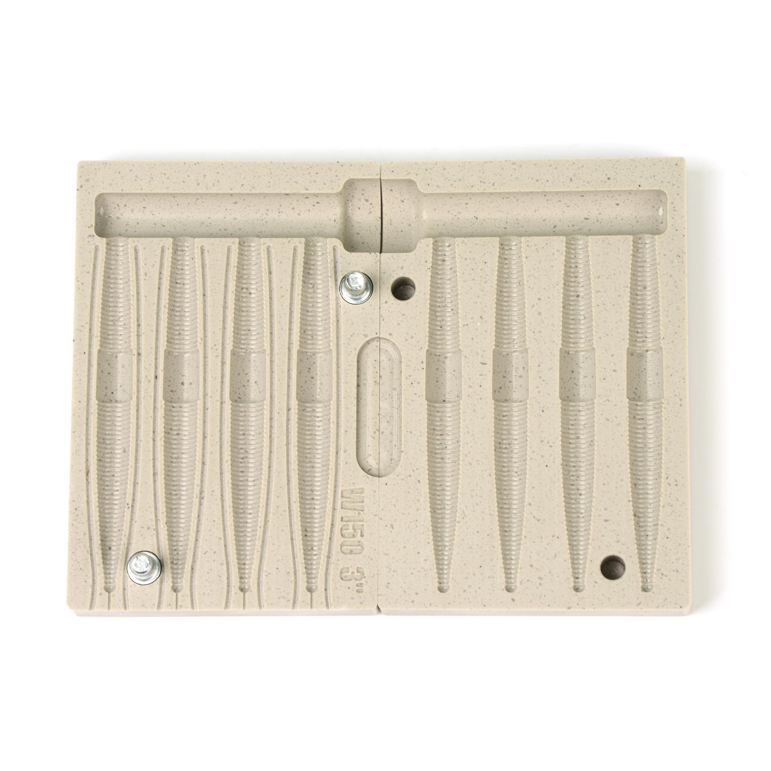 FatFish W150-4C Bait Mold Soft Plastiс Lure Making Injection Mold for Do-It Fishing Lures 3"
