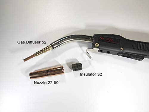 Mig Gun 250A fits Hobart Beta Mig 200 250 251 Mig Gun Stinger Mig Welder 12ft /15ft (15ft gun)
