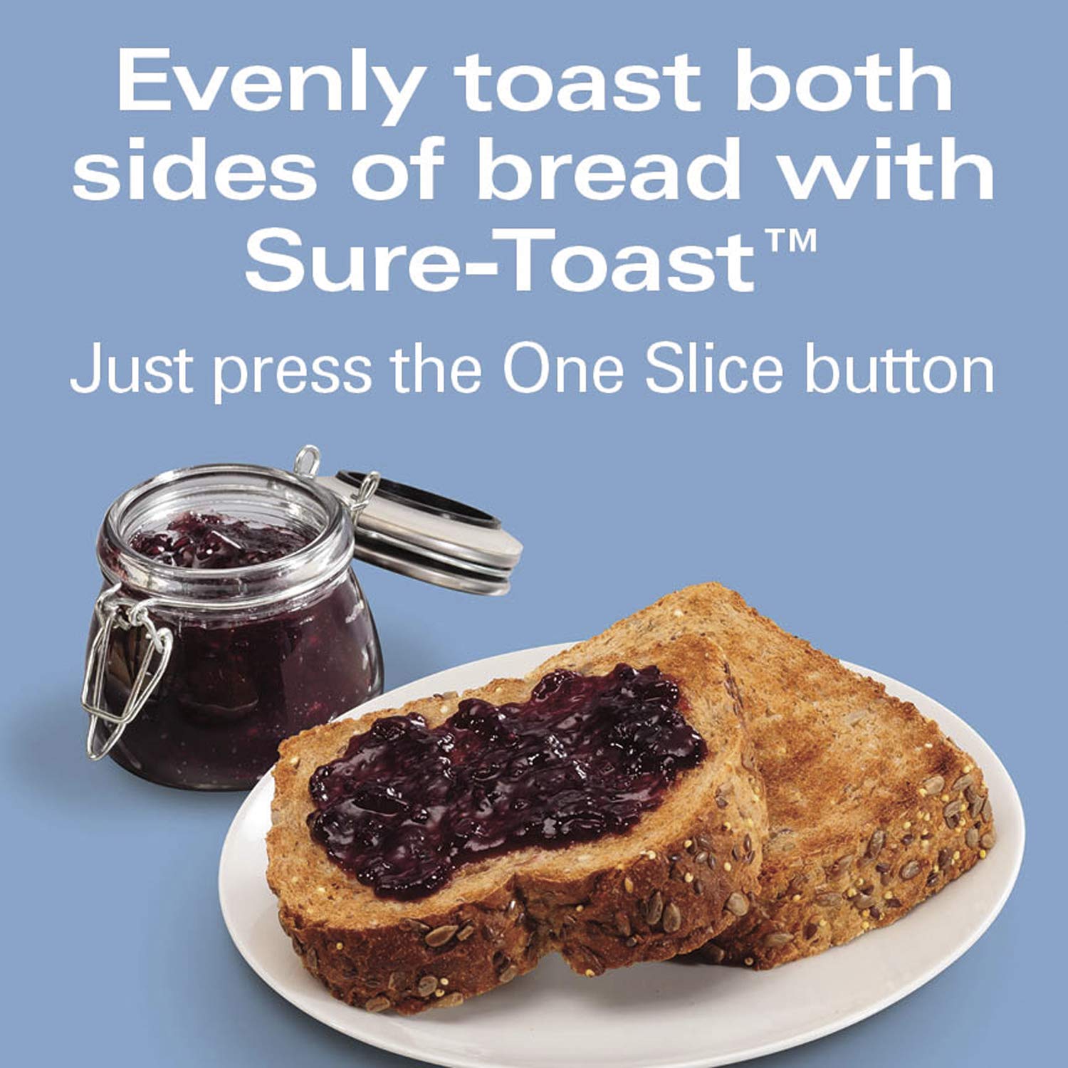 Hamilton Beach Professional 24991 Toaster with Deep & Wide Slots for Artisan Bread & Bagel and Sure-Toast Technology, Auto Shutoff, 4-Slice, Stainless Steel