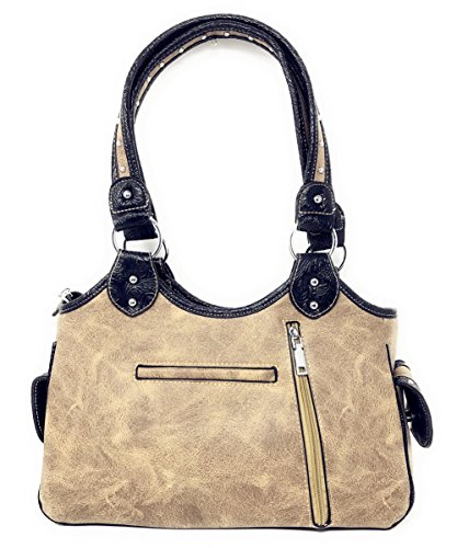 Western Style Embroidery Scripture Women Rhinestone Cross Bible Cover Book Case Crossbody Handbag Wallet in 5 Colors (Beige Handbag only)