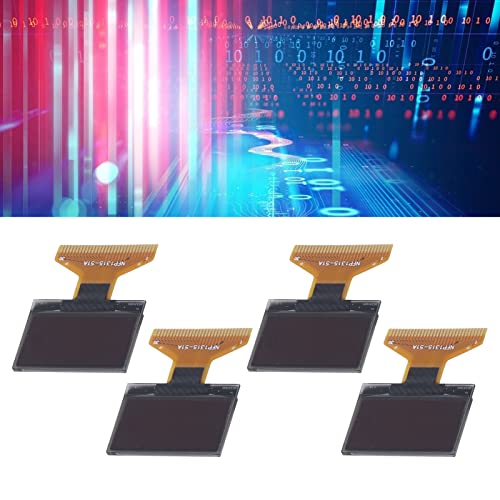 LCD Display Screen, 4Pcs Display Module 30PIN 128 X 64 Professional for Replacement(Blue Displaying)