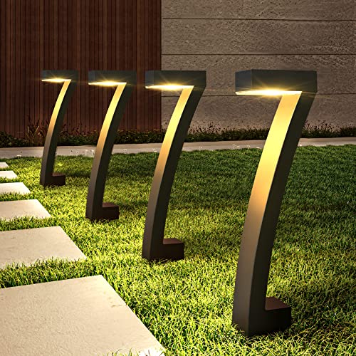WdtPro Solar Outdoor Lights Pathway, 6 Pack Bright Outdoor Solar Lights Waterproof, 12 Hrs Solar Garden Lights Decorative, Auto On/Off Solar Lights for Outside Landscape Path Yard Walkway Driveway