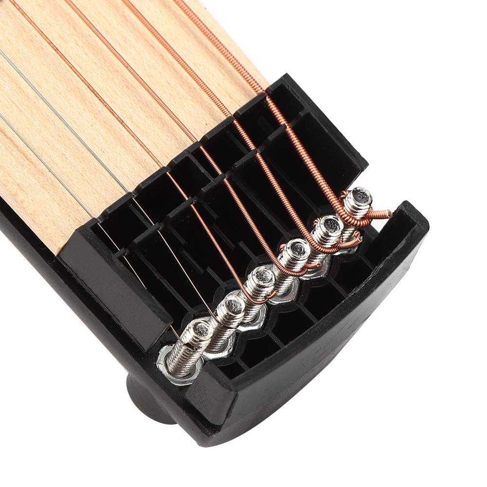Diydeg Lightweight Convenient Portable Guitar, 6 Fret Guitar, for Professional Guitarist for Guitar Beginners