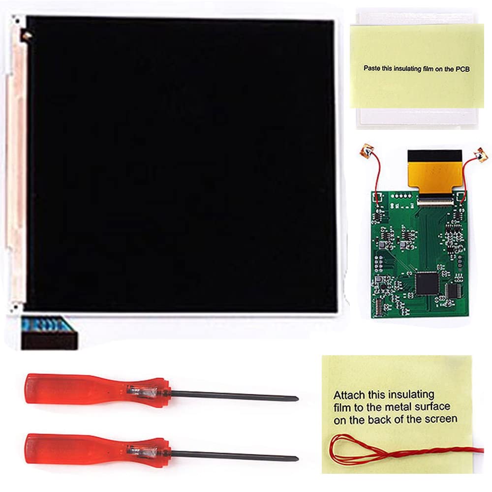 HISPEEDIDO for GBC Q5 OSD LCD Backlit Display Retro Pixel Effect Screen Replacement, for Gameboy ColorGBC Plate Kits Game Accessories