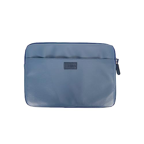 OOKIEDO 13-13.3inch Leather Laptop Sleeve for MacBook Air/Pro Leather (PU) Notebook Bag Case Stylish and Protective Computer Bag (Blueberry)