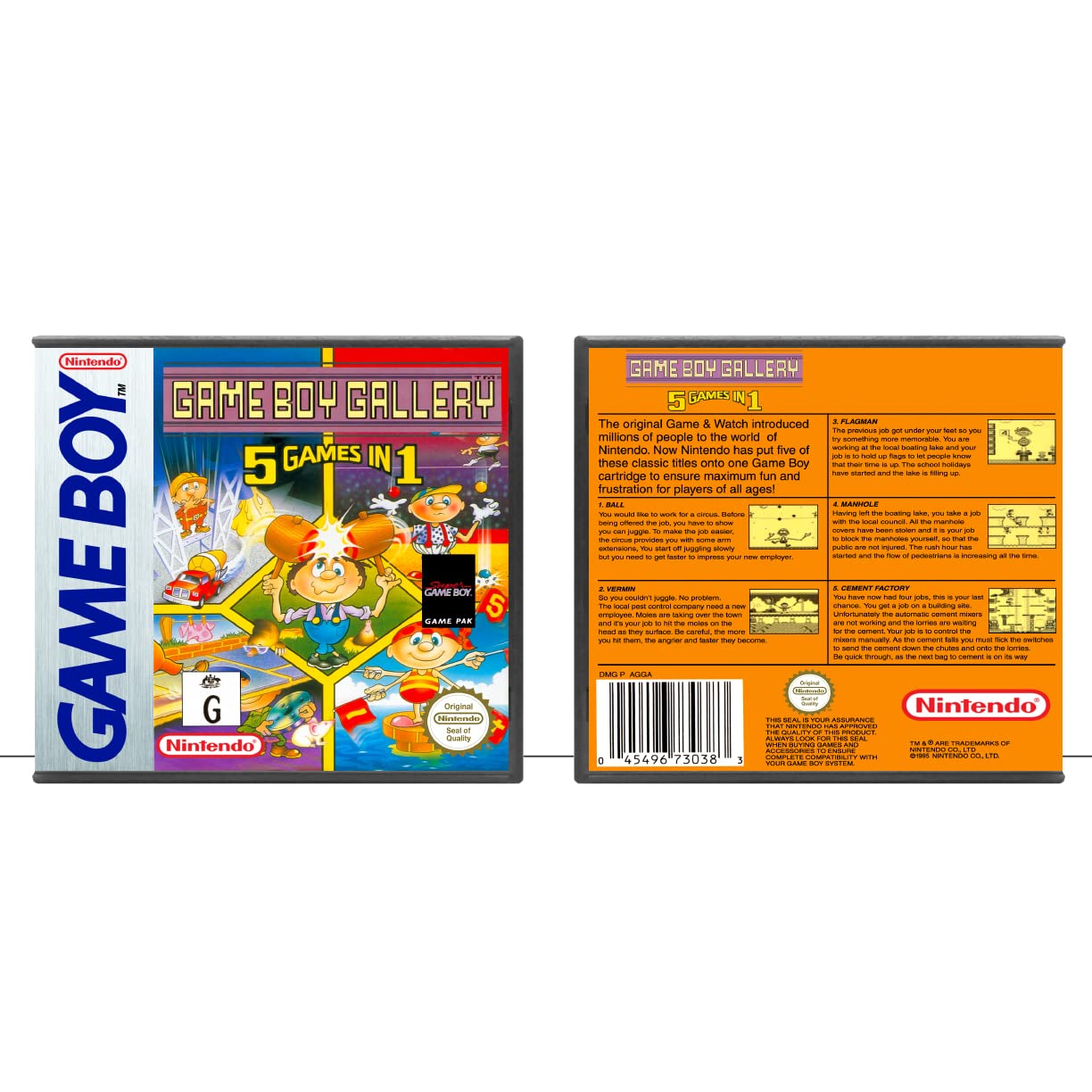 Game Boy Gallery 5 Games in 1 (PAL) | (GB) Game Boy - Game Case Only - No Game