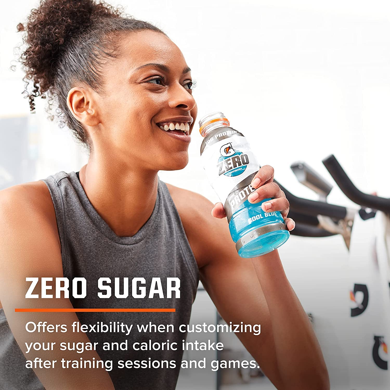 Gatorade Zero With Protein, 10g Whey Protein Isolate, Zero Sugar, Electrolytes, Fruit Punch, 16.9 Fl Oz, 12 Pack
