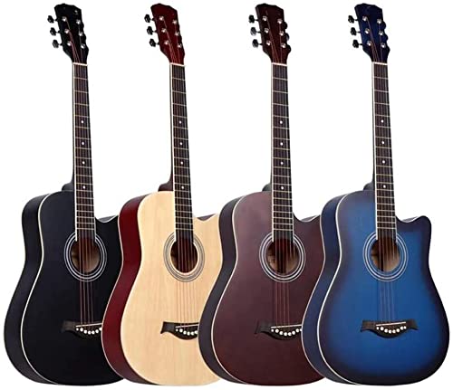 Guitar Kit, String Instrument Electronic Guitar Acoustic Guitar Beginner Classical Guitar Handmade Student Practice Adult Ballad Musical Instrument Spruce Wood Can Carry ( Color : Black , Size : Long-