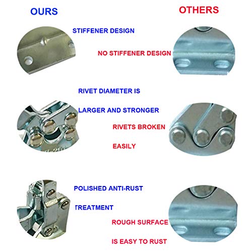 MIKMAYTOO Push Pull Action Toggle Clamps 6 PACK 301AM Latch Anti-slip Hand Tool 110Lbs Holding Capacity Quick Release Clamp … (301AM)