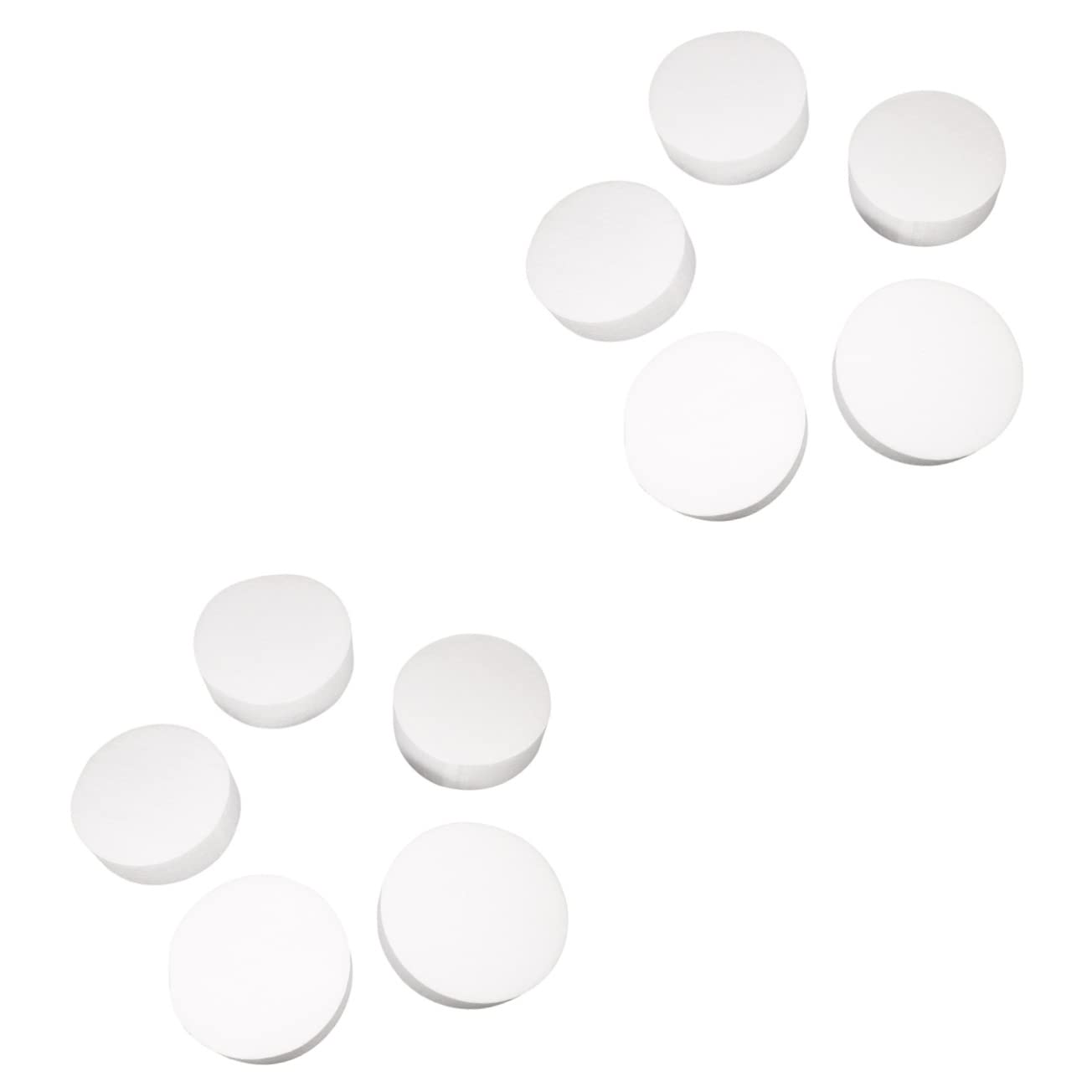 EXCEART 10 Pcs Foam Disc Foam Cake Circles Cake Practice Model Foam Cake Dummy Cake Shape Foams Cake Tray Trays Decorative Foams Cake Plate Child Craft Supplies Unique Foam White