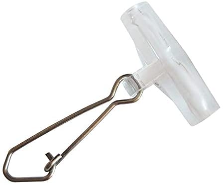 Fishing Line Slides Lock Snaps High Strength Stainless Steel Slider Swivel Snap Kit Fishing Tackle White (25pcs)
