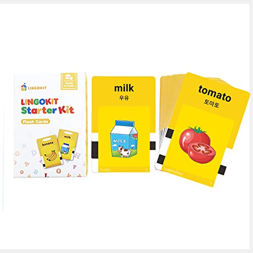Talking Flashcards Korean Bilingual Interactive Flashcards for Learning English/Korean- Talking ABC, Numbers, Animals, Countries Educational Montessori Toy for Toddlers and Preschool Kids