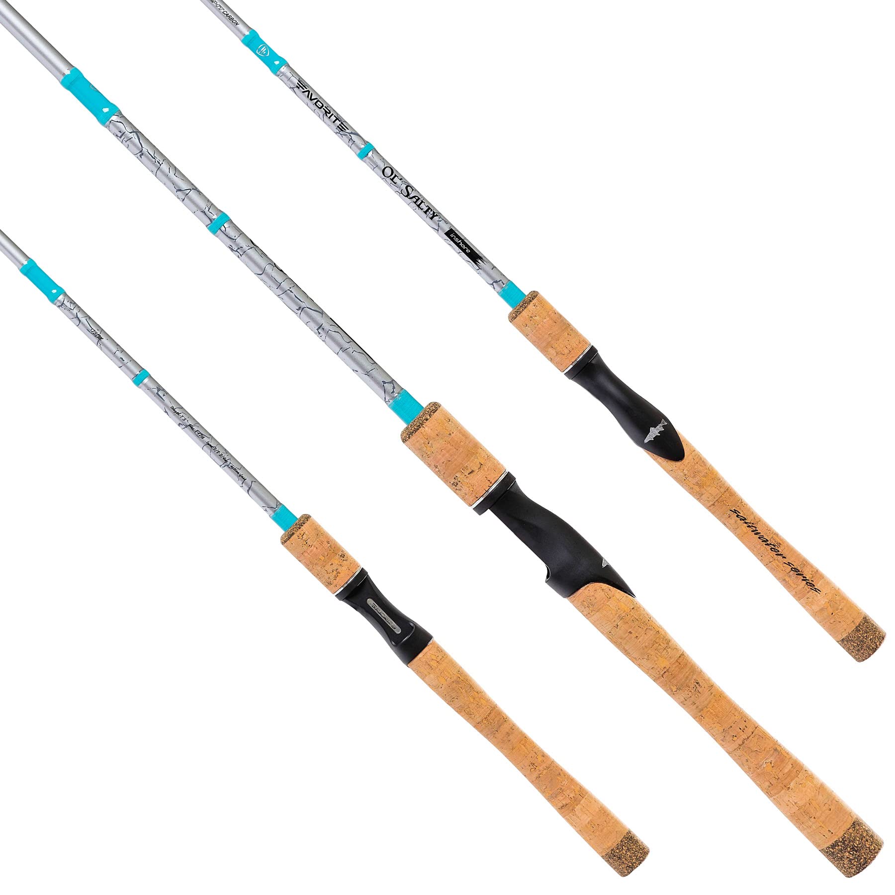 FAVORITE Ol' Salty Spinning Rod| Light Weight Carbon Fiber Graphite Blend Fishing Rod