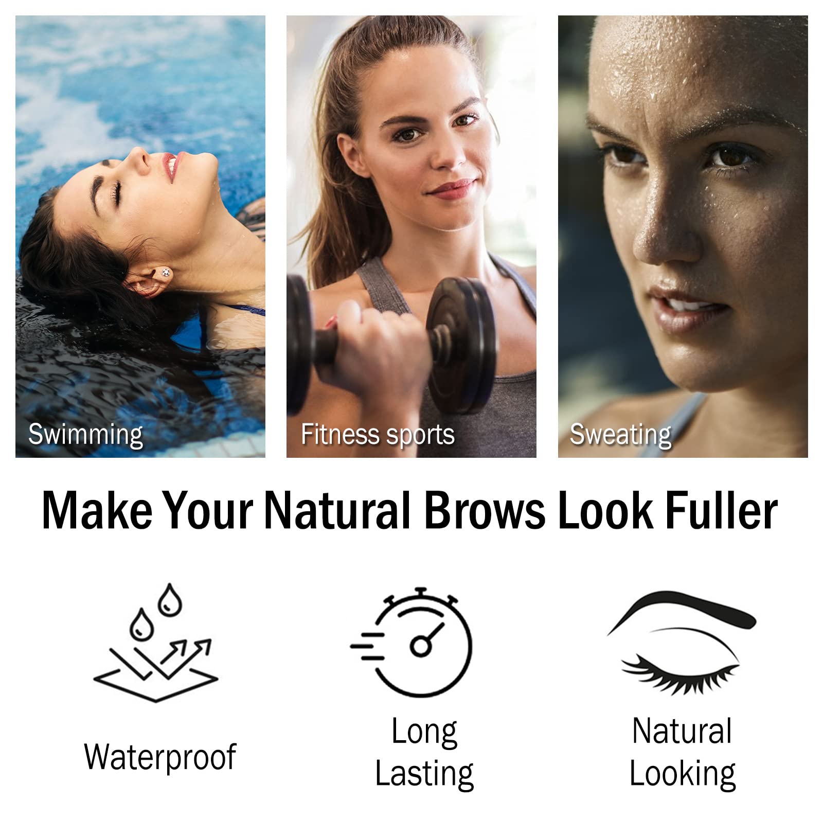Eyebrow & Eyelash Color Kit, Eyebrow Ti-ŋt & Eyelash Ti-ηt, Suitable for Salon & Home Use (Brown)