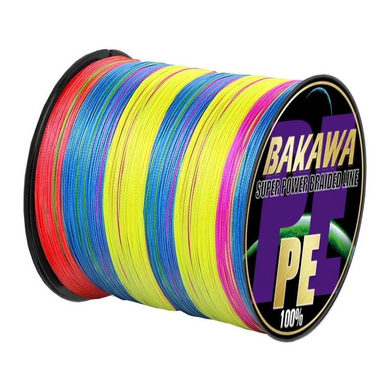 Fishing Lines 4 Braided Fishing Line 300M 100M PE Multifilament Carp Sea Saltwater Floating Wire Accessories Fishing Tool (Color : Multicolor, Size : X4 300M 50LB 5.0)