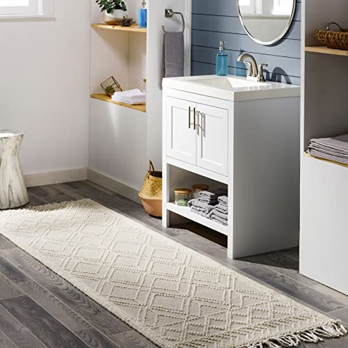 Mark&Day Area Rugs, 5x7 Staveley Bohemian/Global Beige Area Rug, Cream/White Carpet for Living Room, Bedroom or Kitchen (5' x 7'6")