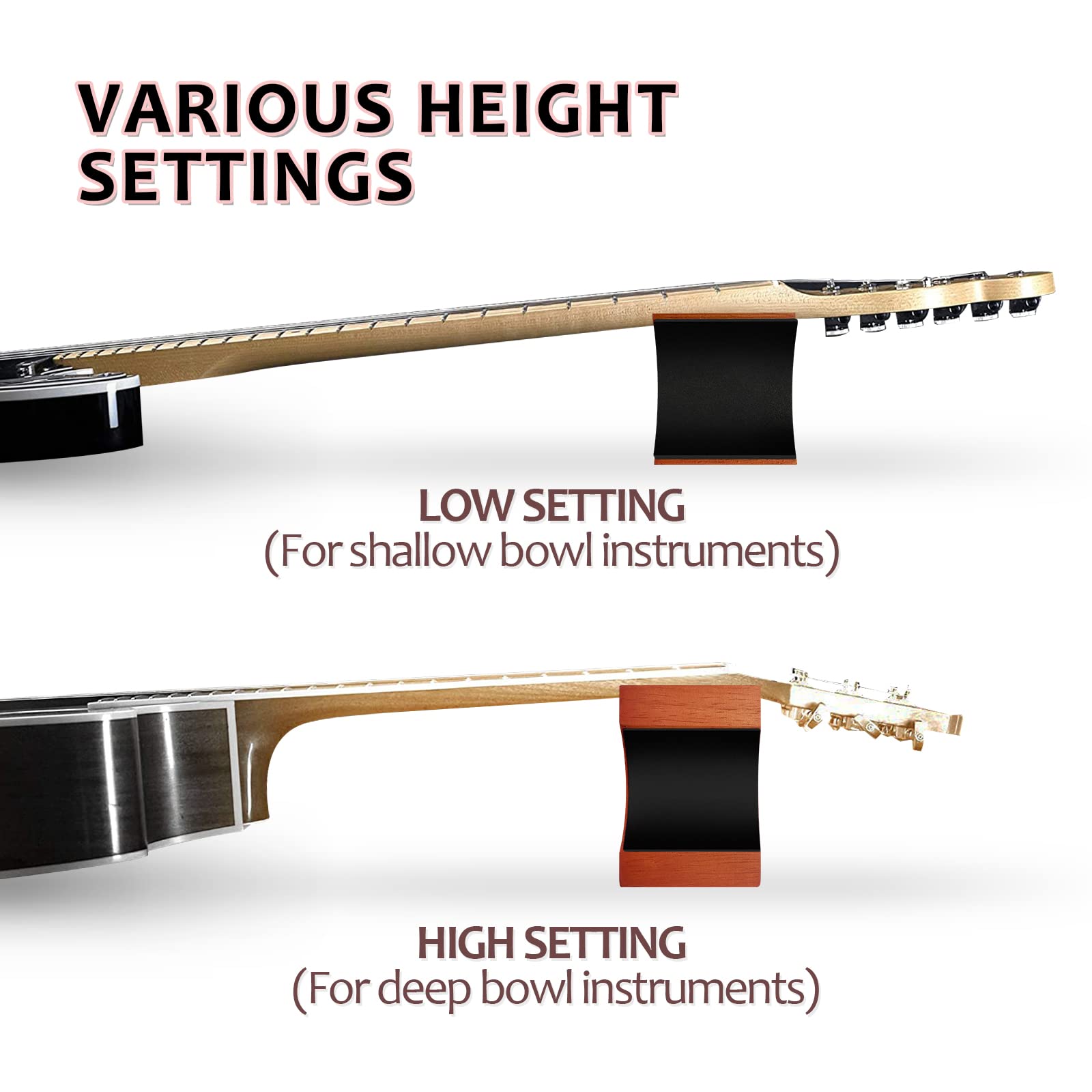Guitar Neck Rest Guitar Neck Cradle Support Pillow String Instrument Repair Care Tool for Guitar Workstation, for Ukuleles, Violins, Bass, Pipa