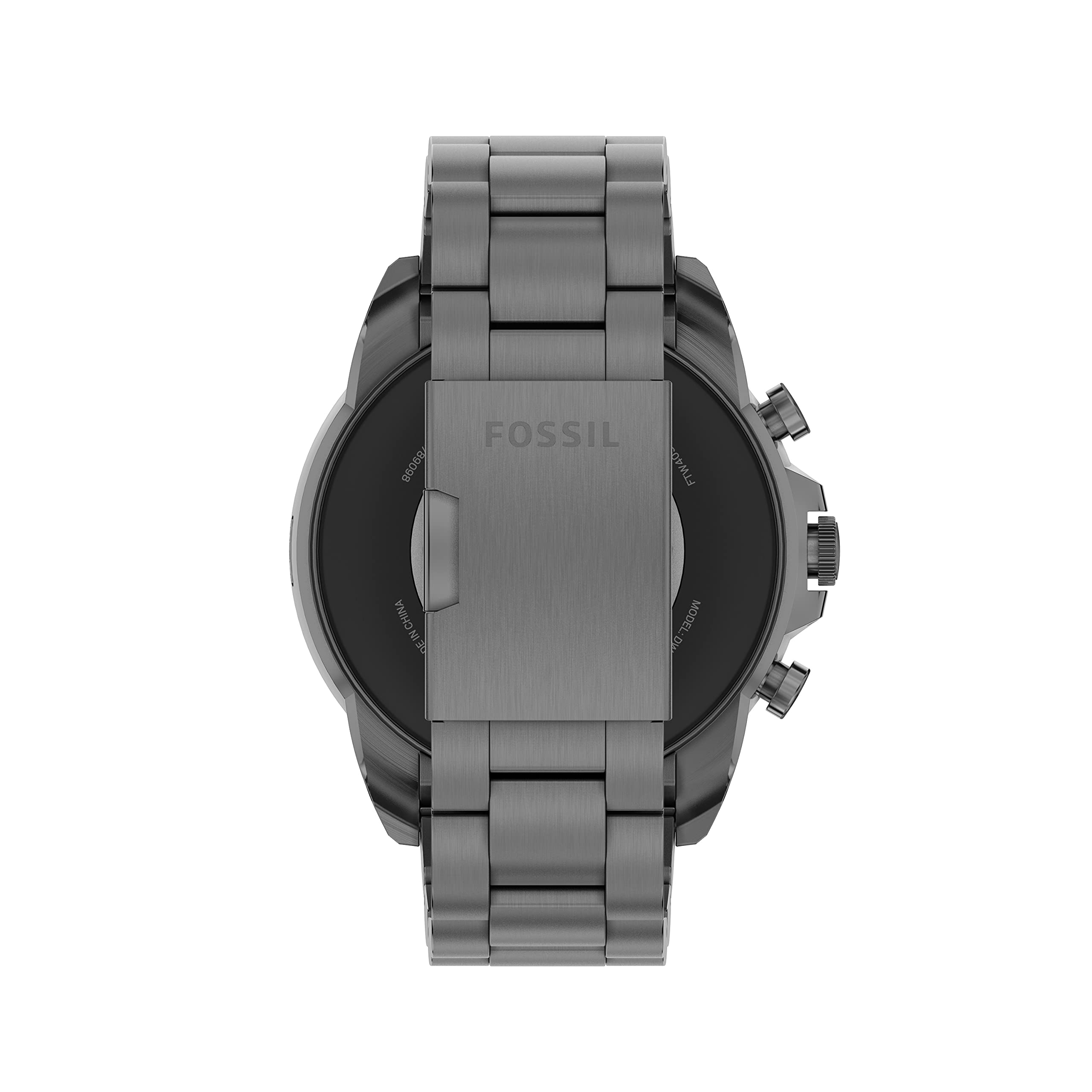 Fossil Men's Gen 6 44mm Stainless Steel Touchscreen Smart Watch, Color: Smoke (Model: FTW4059V) (Renewed)
