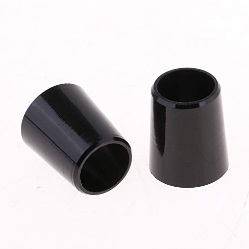 Esquirla 5Pcs/Set Golf Woods Shaft Ferrules End Caps Cover Replacement Spare Shaft Sleeve for Irons/Woods Shaft, Black, 0.370