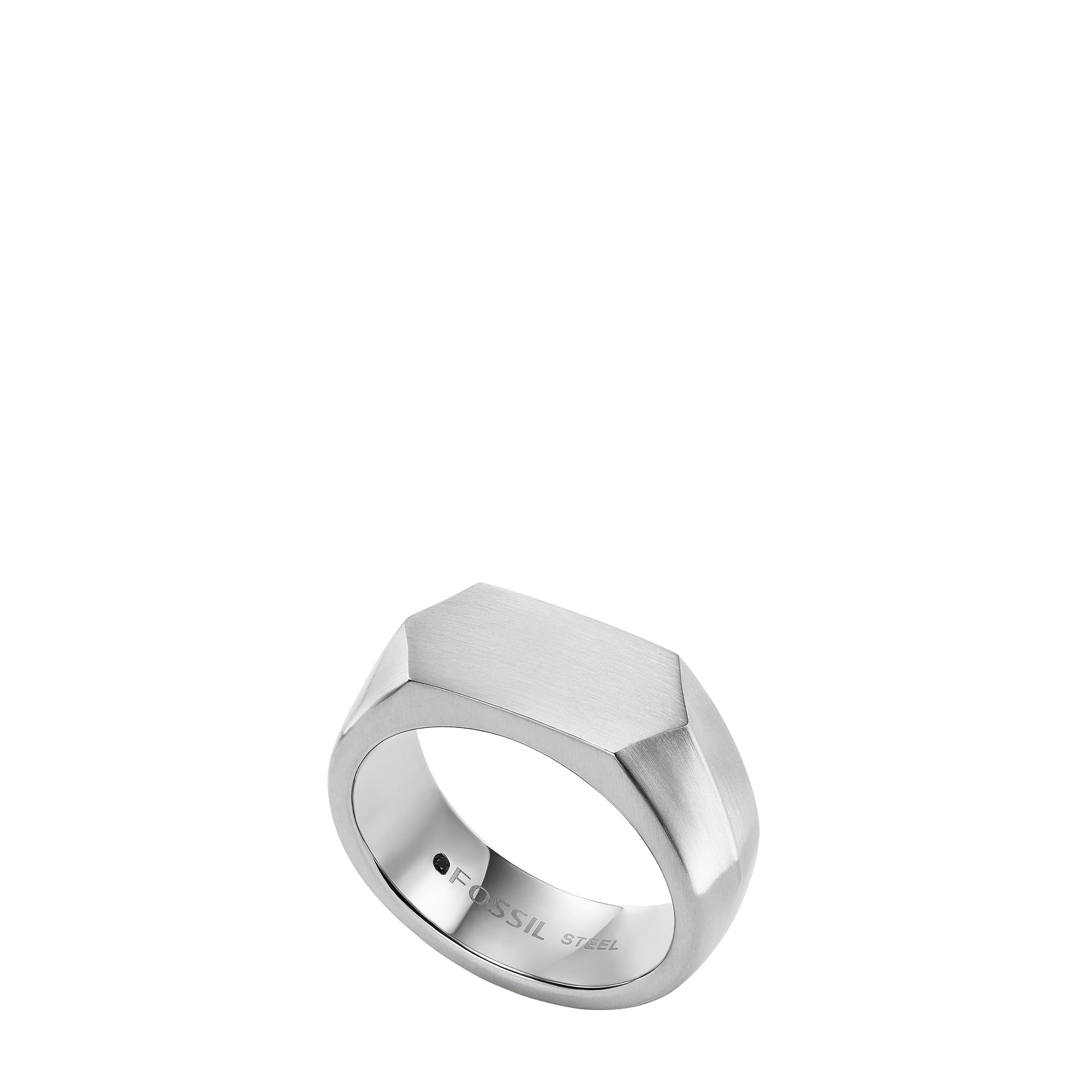 Fossil Men's Men's Ring, Color: Silver (Model: JF03918797)