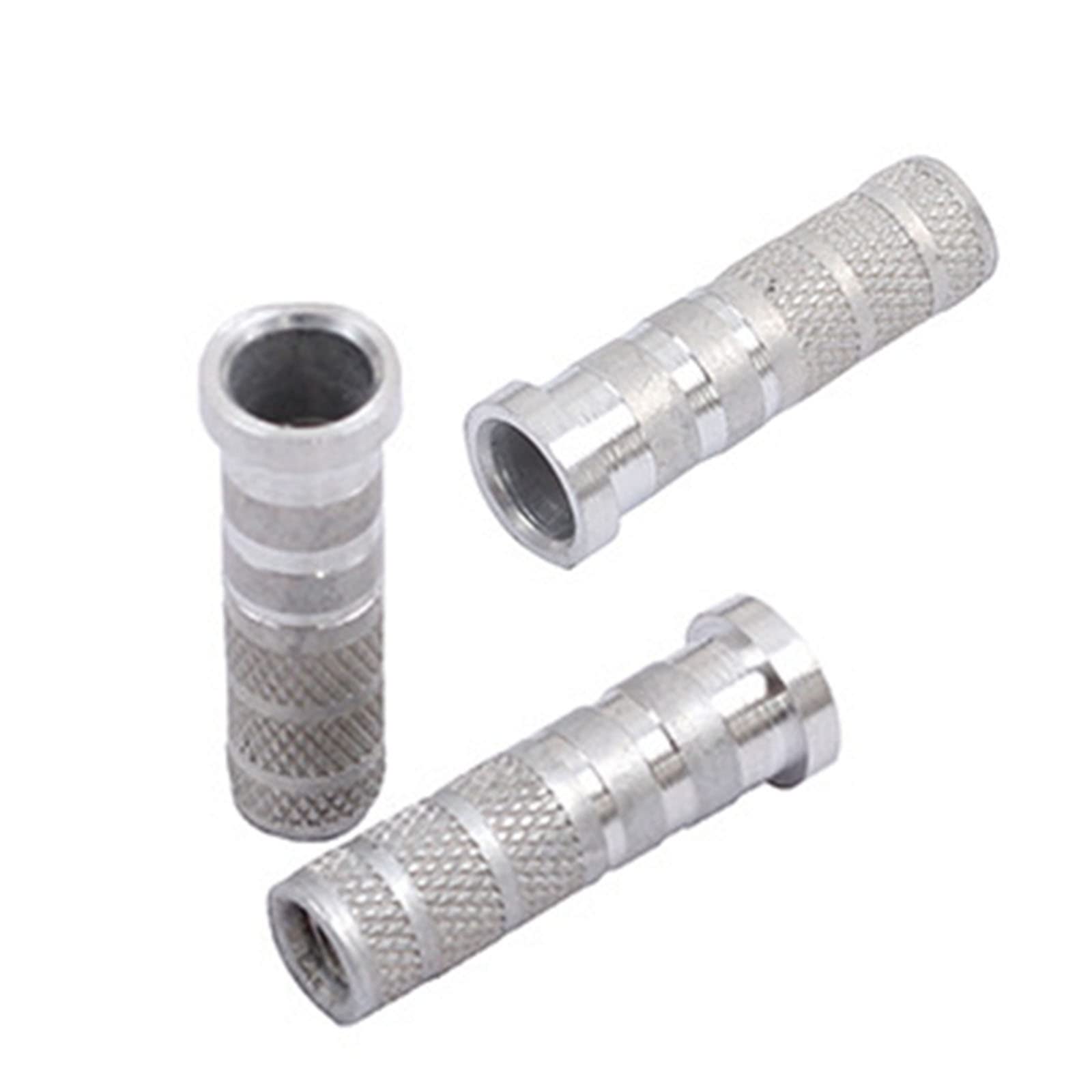 heyous Archery Base Inserts 12pcs Standard 6.2mm/0.24in Aluminum Arrow Inserts Archery Accessories Archery Shaft for Hunting Shooting