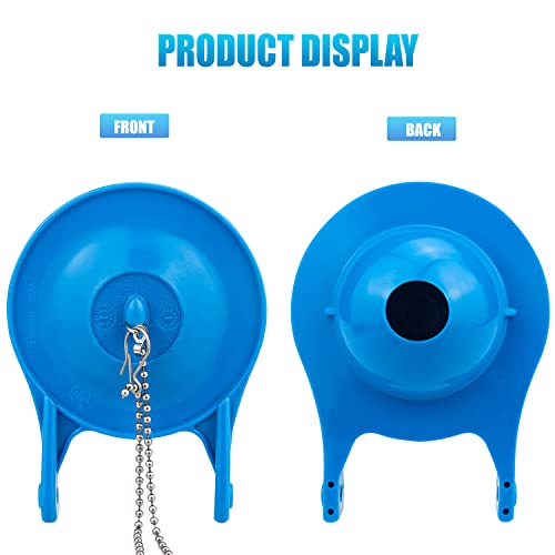 Gerber Toilet Flapper Replacement, 2 Pack 3 inch for Gerber 99-788 with 2 Toilet Handle Chains Ullnosoo Rubber Water Saving, Easy to Install