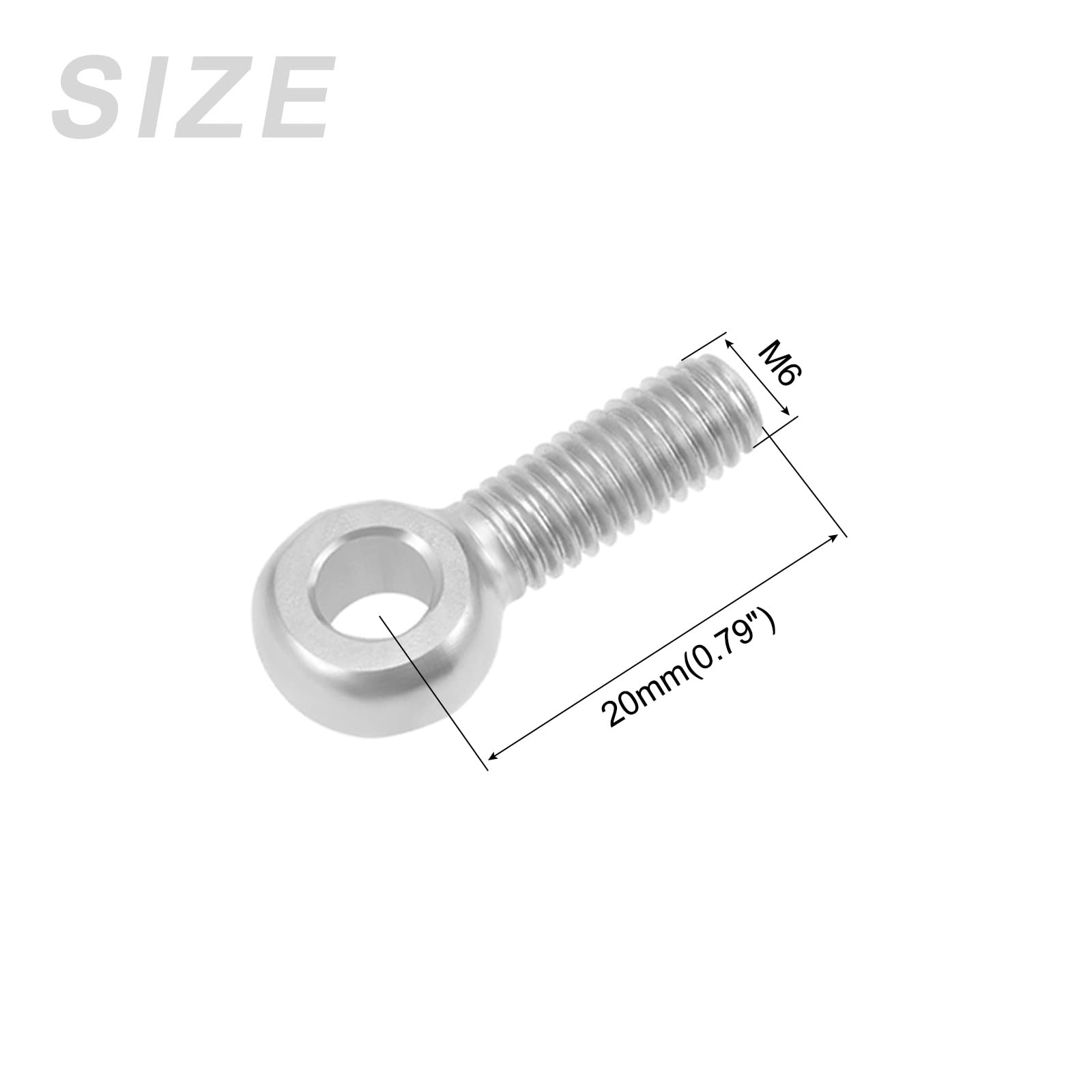 METALLIXITY Shoulder Swing Lifting Bolt (M14x150mm) 2Pcs, 304 Stainless Steel Eye Bolts - for Home Renovation, Pipeline Gate Valves Fasteners, Silver