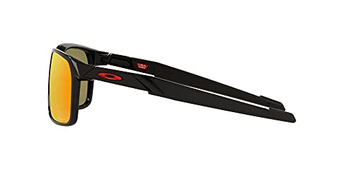 Oakley Men's OO9460 Portal X Rectangular Sunglasses, Polished Black/Prizm Ruby Polarized, 59 mm