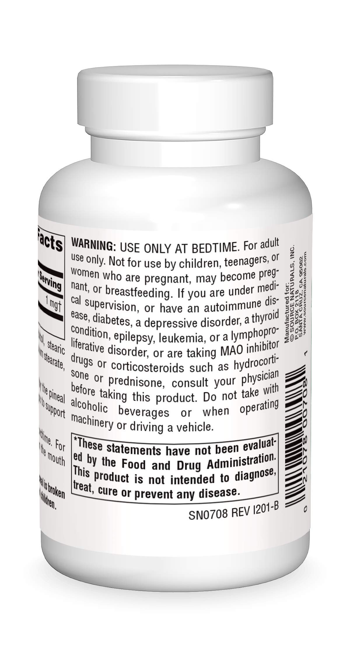 Source Naturals Melatonin 1 mg - 300 Orange Flavored Lozenges
