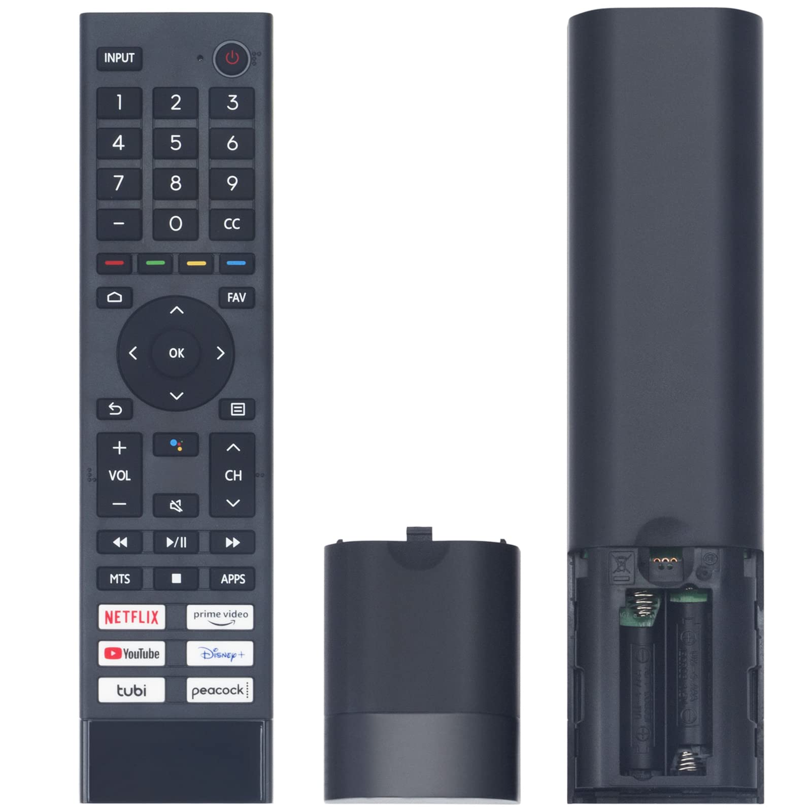 ERF3J80H Voice Replacement Remote Fit for Hisense 4K UHD Android Smart TV 75A6G 70A6G 65A6G 60A6G 55A6G 50A6G 43A6G 55U68G 65U68G 55U6G 50U6G 65U6G 75U6G 50U68G 75U68G A6G U6G U8G Series