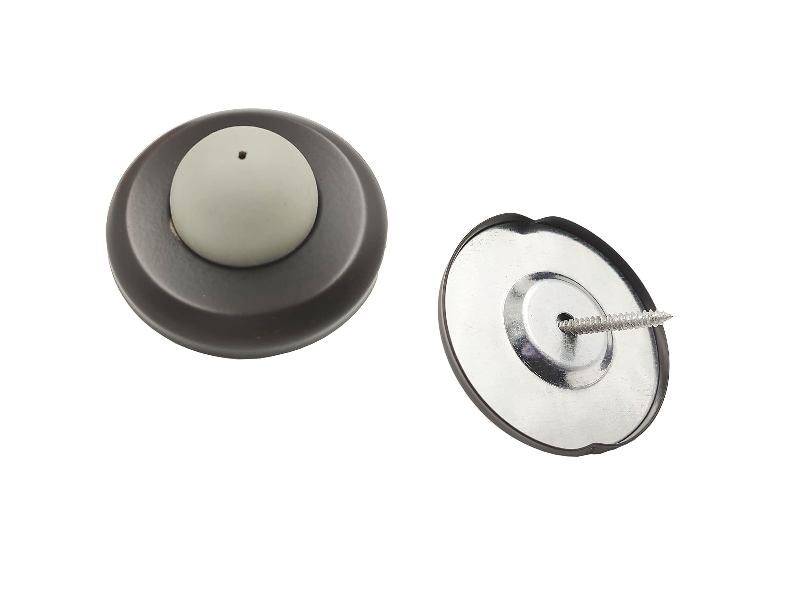 HARDWOOD HSC202-US10B Door Wall Stop, Dome Door Stoppers, Wall Protector, Door Bumper, 2-1/2" Stainless Steel Cover with 0.75" TPR Bumper, Antique Copper Finish, 2 Pack