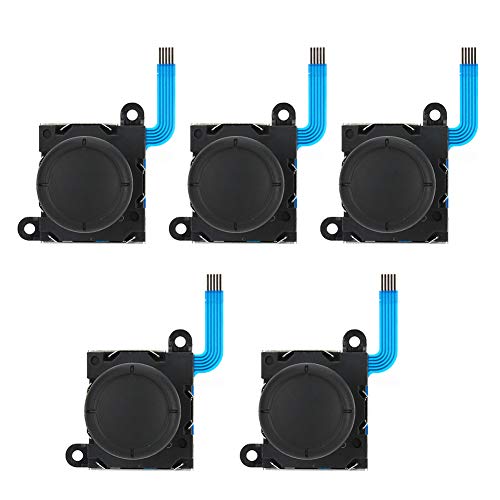 Game Machine Joystick Button, Game Machine 3D Joystick Replacement Accurate Cut Simple Lightweight Wear Resistance 5Pcs Preservative for Game Machine